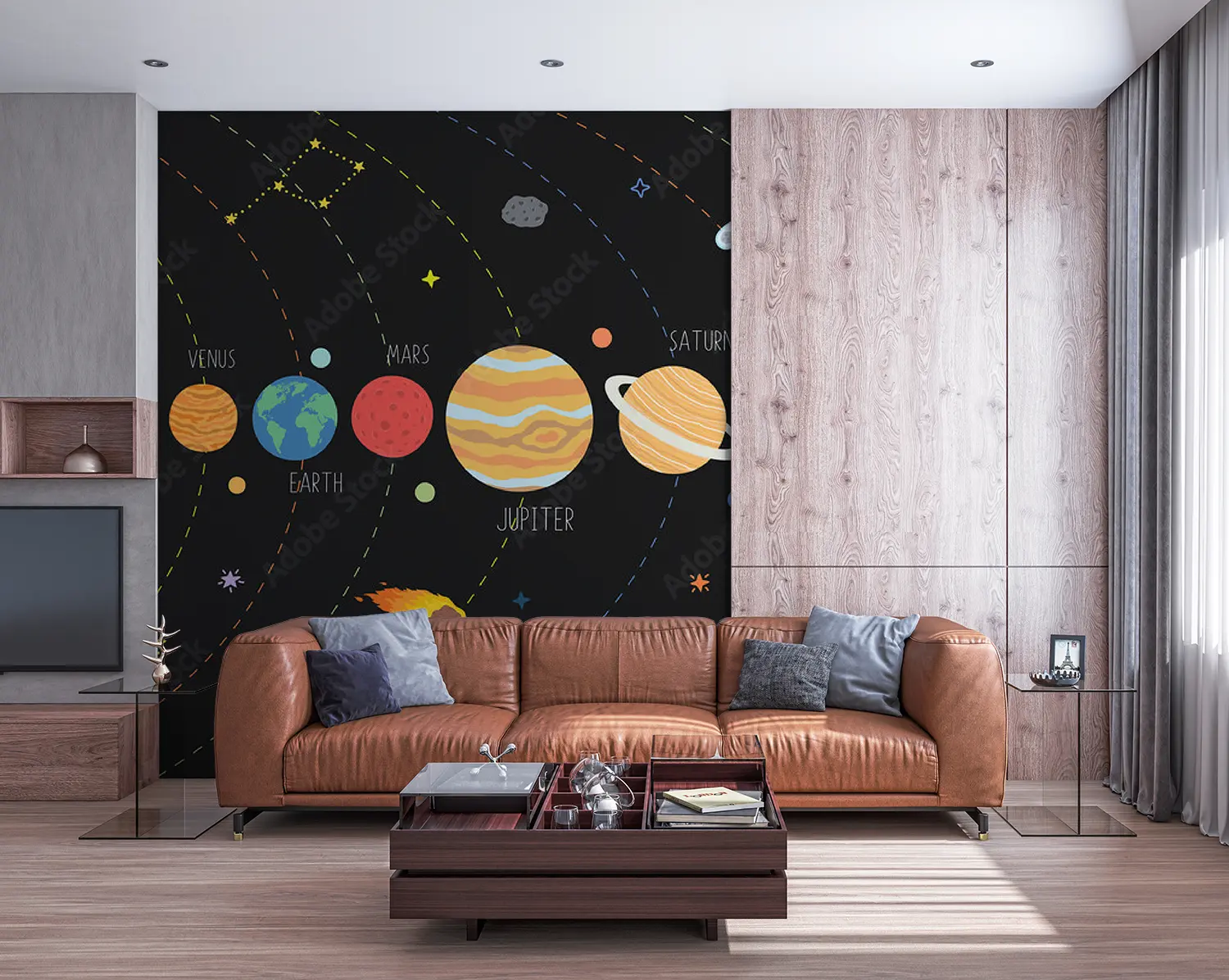 Celestial Solar System Wall Art - Roomeo